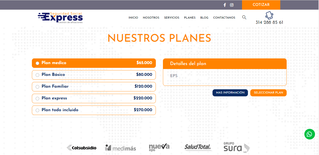 Seguridad Social Express | Sitio Web - Agencia de marketing