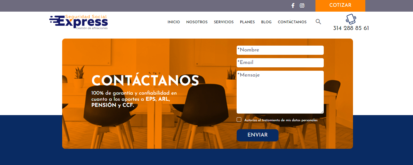 Seguridad Social Express | Sitio Web - Agencia de marketing